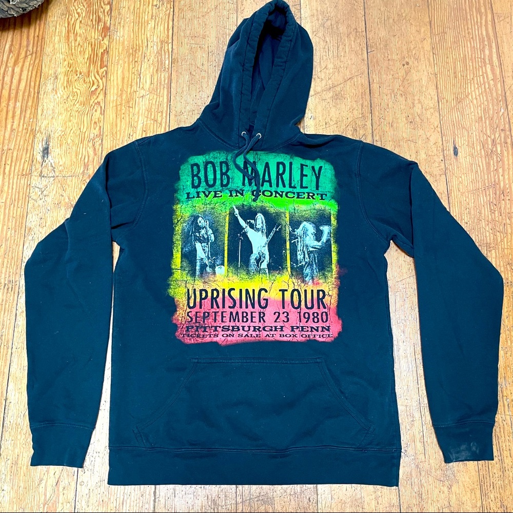 Bob Marley 1980 Uprising Tour Hoodie - Gem